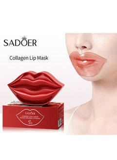 SADOER 20Pcs Moisturizing Lip Mask set, Crystal Collagen Lip Sleep Mask ...