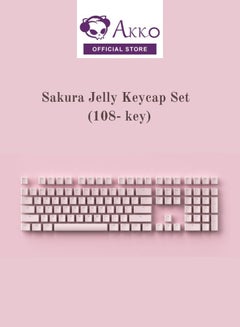 AKKO Akko Sakura Jelly Pudding Keycaps Set 108-Key with OEM Profile ...