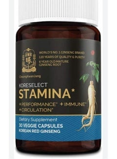 Stamina KORESELECT Men Stamina 30 Capsules - Korean Red Ginseng Extract ...