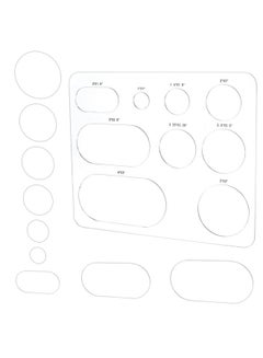 BENECREAT Router Template Set Circle Oval Acrylic Inlay Templates With ...