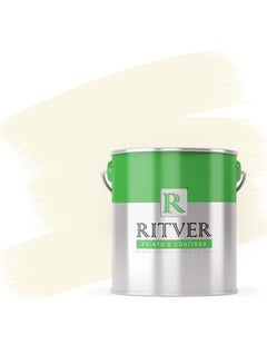 RITVER RITVER Premium water-based Wall Paint Emulsion 3.6 Liter, Cream ...