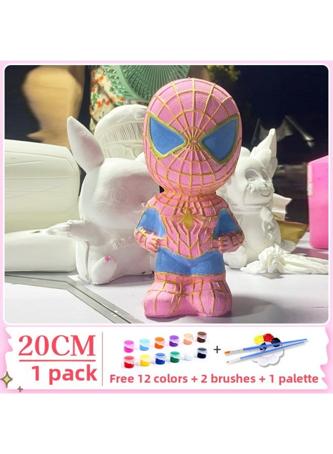 Generic Children's Plaster Graffiti Painting Hand Painted Plaster Doll ...