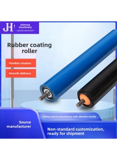 Generic Rubber Coated Non-power Roller Conveyor Belt Polyurethane ...