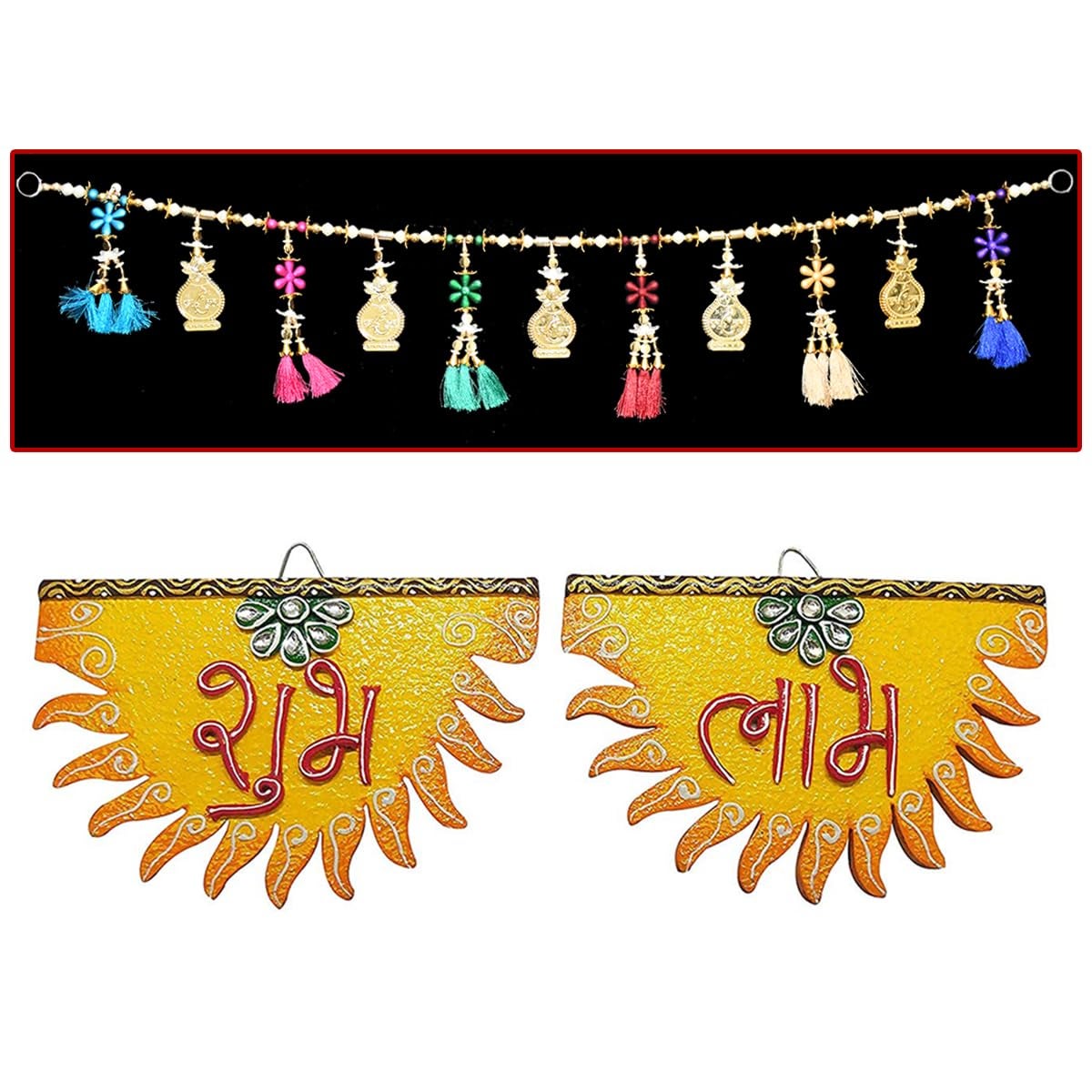 تسوق Saugat Traders وSaugat Traders Toran for Main Door with Wooden ...