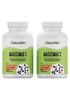 تسوق NaturalSlim وMagicmag C Magnesium Citrate Capsules Magnesium ...