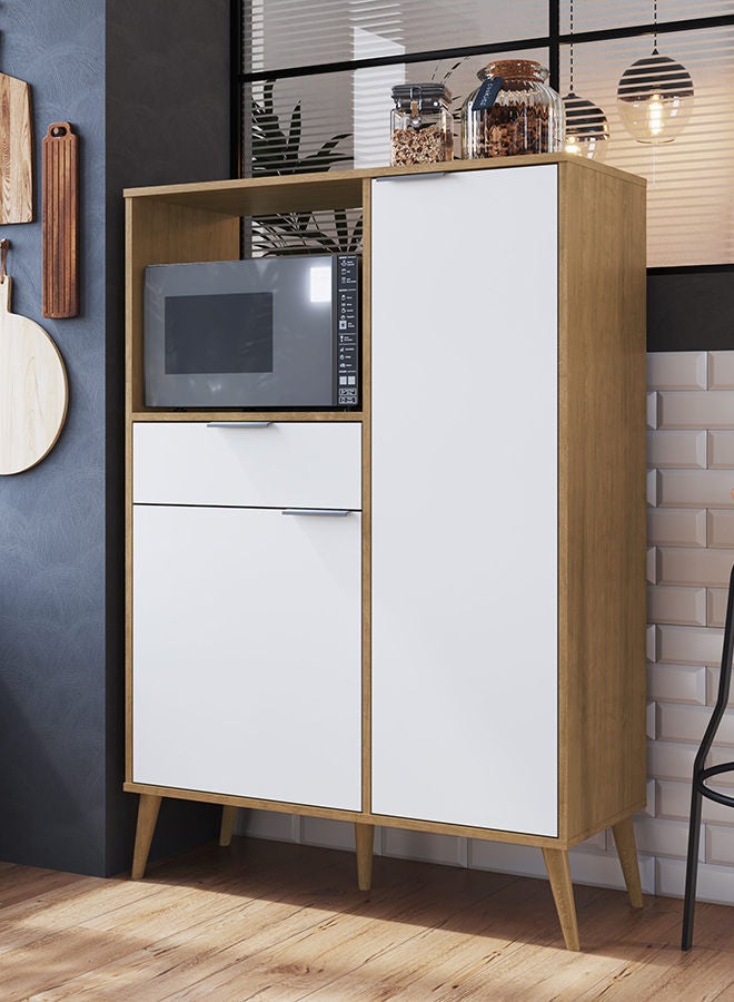 DANUBE HOME Latias 2 Door Kitchen Cabinet Sturdy Home Kitchen Organiser ...