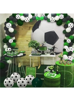 Zeemey Soccer Party Decoration Balloon Garland Set with soccer banner ...