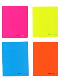 Maxi 4-Piece A4 Size Single Lined Notebook 60 Pages Multicolor | Best ...