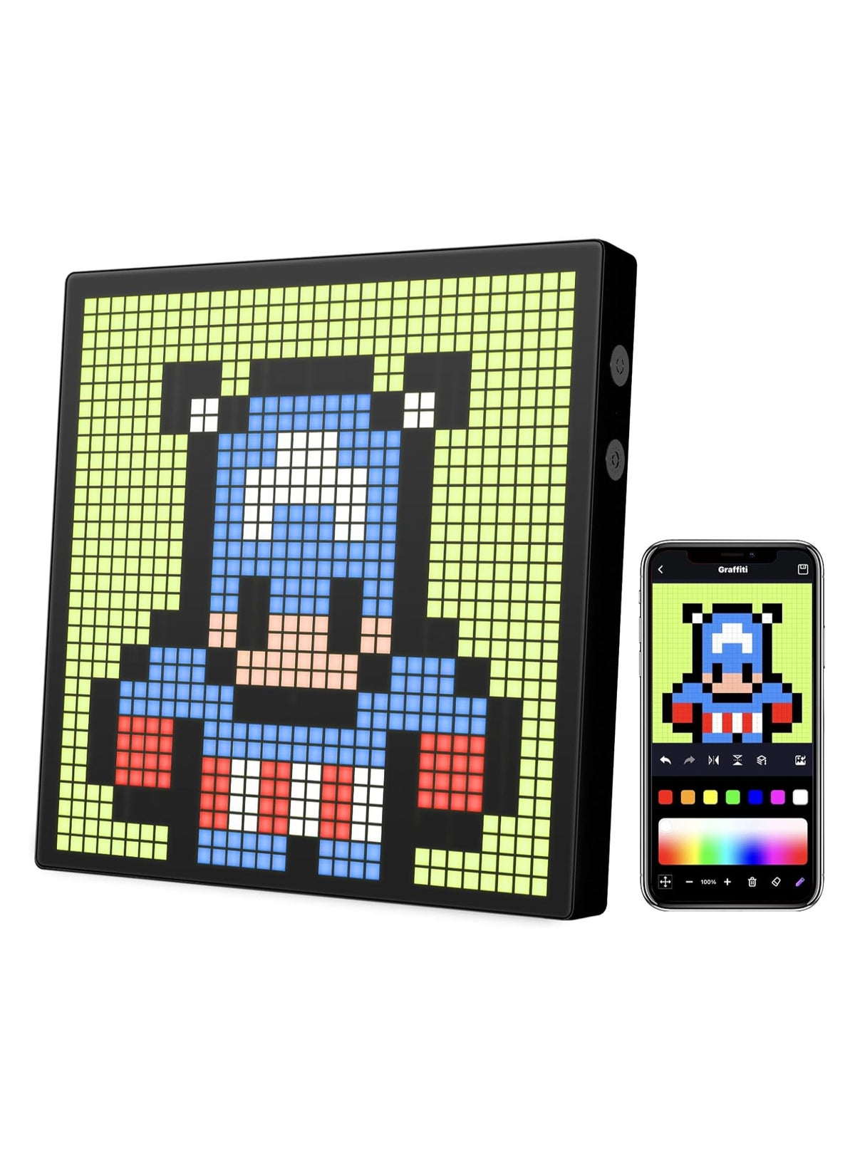 Generic LED Pixel Display, 32x32 Programmable LED Screen with APP ...