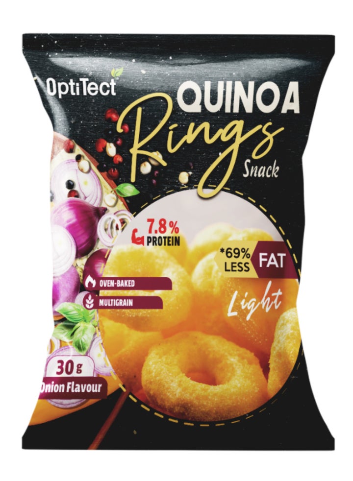 Buy OptiTect Quinoa Rings Snack, Onion Flavor, Oven-Baked Healthy ...