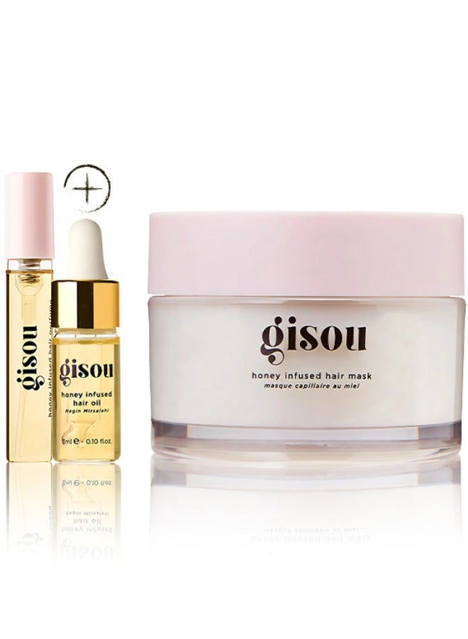 Gisou Gisou Honey Infused Hair Mask Travel Size, 25ml - Hydrate, Repair ...