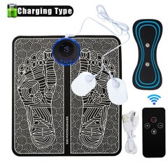Generic Intelligent EMS Foot Massage Mat Pulse TherapyRemote control ...