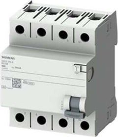 Siemens Three Phase 3 Phase+Neutral 40A 300MA 400V A Type Residual ...