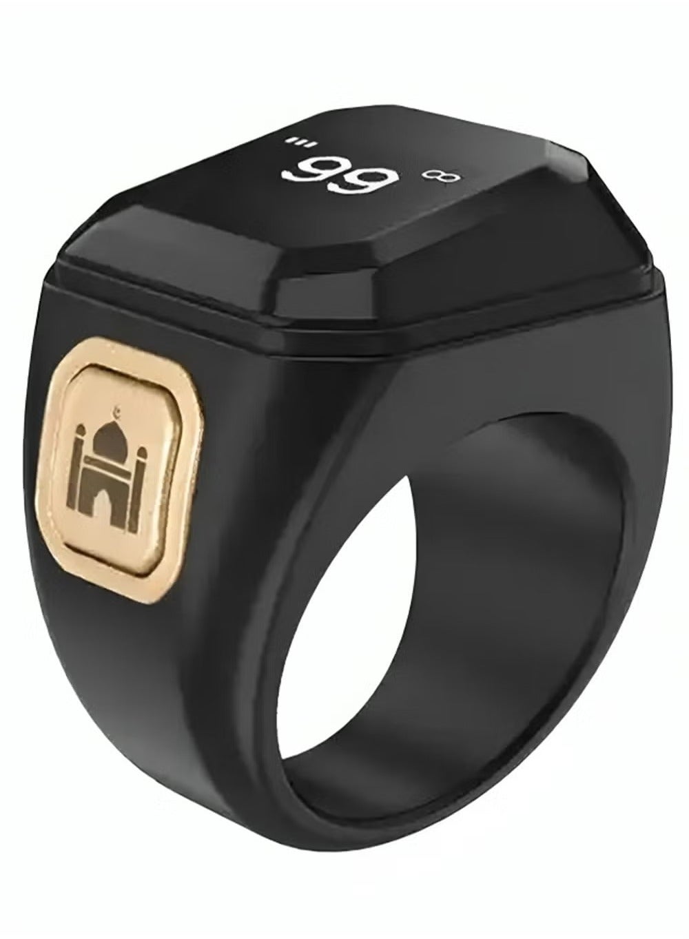 BSTWSH Smart Tasbeeh Ring - Metal Edition, 20mm, Black Color | Best ...