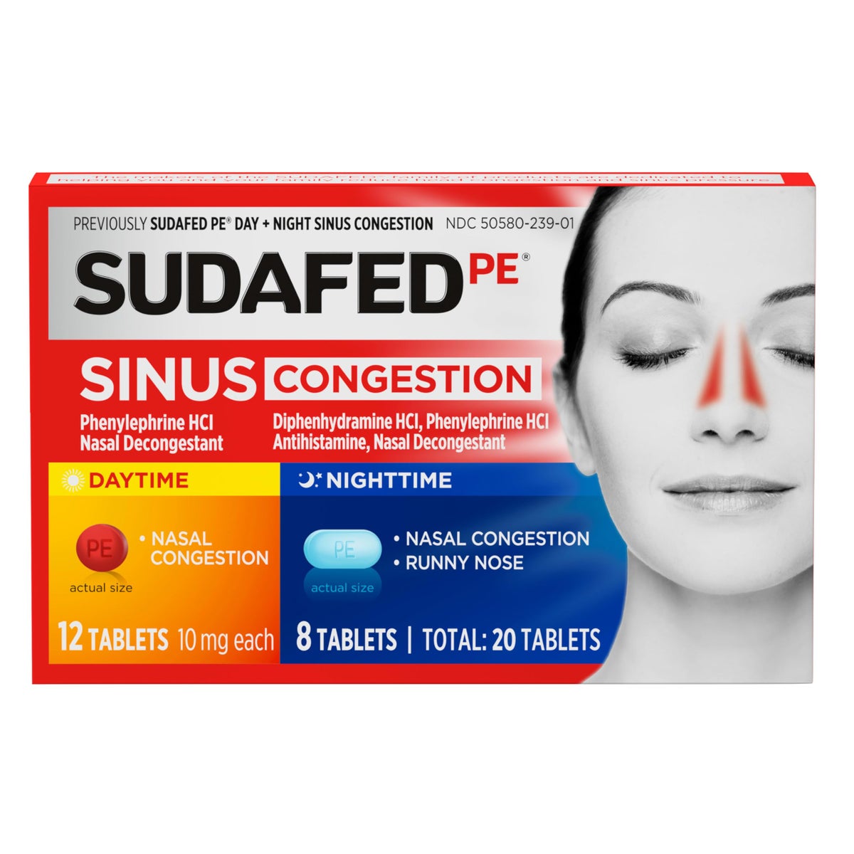 Sudafed Sudafed PE Sinus Congestion Day + Night Maximum Strength ...