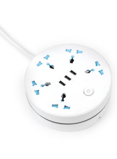 ARNOTEC Travel Power Strip 8 in 1 Retractable 2m Extension Cord 3 USB ...