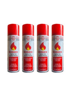 Asmaco 4 Pieces of Purified Butane Lighter Gas for Any Type of Lighter ...