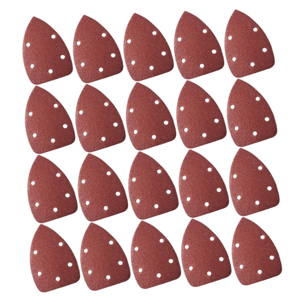 Generic 20Pcs Triangle Sandpaper 80 Grit Wet Dry Coarse Sanding Sheets ...