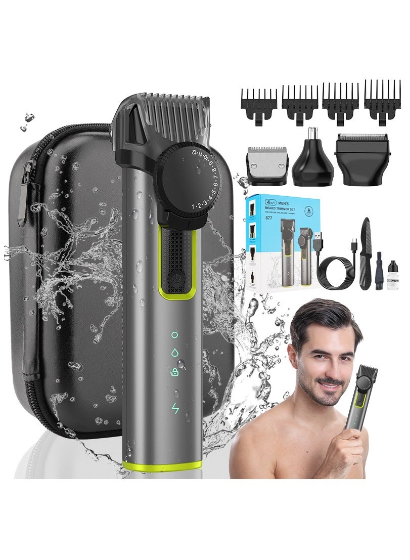 DOSCHER Men's Multifunctional Hair Clipper 4 in 1 Shaver Nose Hair ...