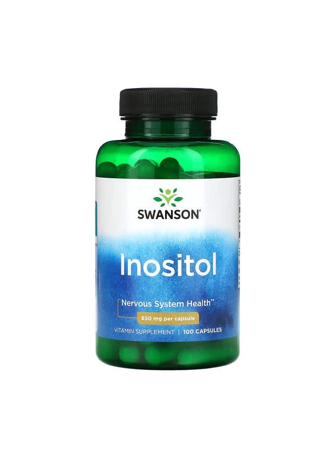 SWANSON Inositol, 650 mg, 100 Capsules | Best Price UAE | Dubai, Abu Dhabi