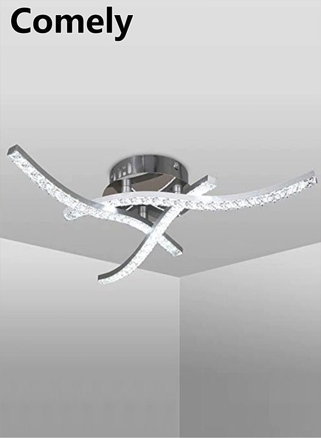 Comely LED Ceiling Light, Wave Ceiling Light Fixture, Crystal Ceiling ...