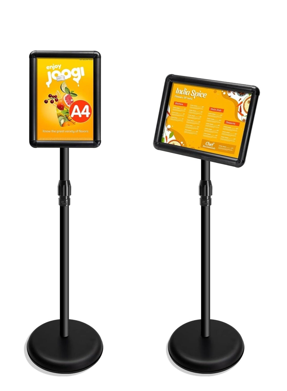 Generic A4 Sign Stand Adjustable Poster Aluminum Snap Frame Menu ...