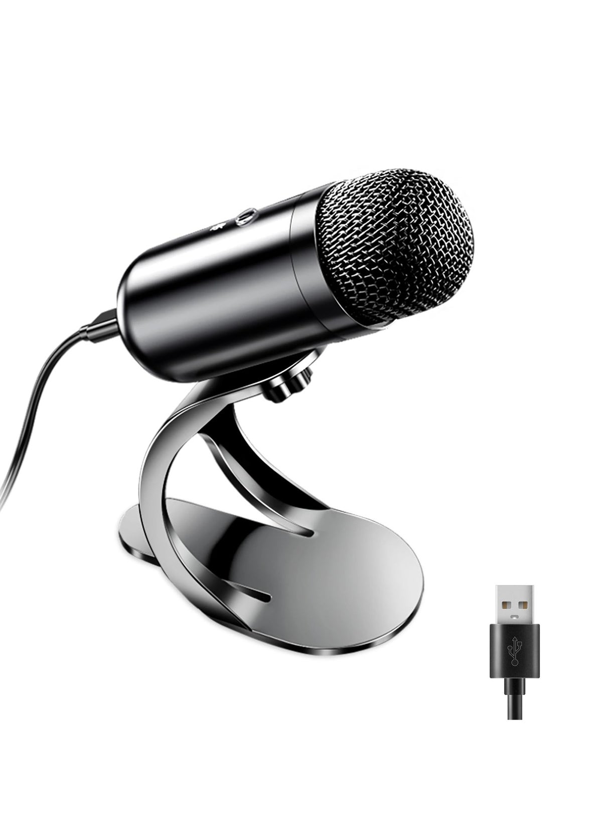 LKTOCAFT USB Computer Microphone, Podcast Mic Desktop with Mute Button ...
