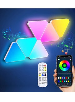 OHAHO Triangle Lights Gaming with Remote & App Control - 6 Pack RGB Led ...