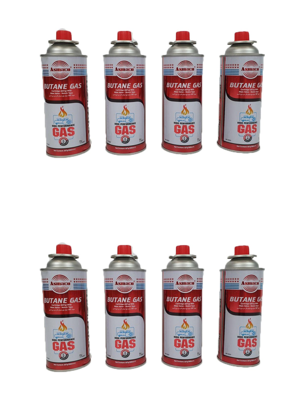 Asmaco Stove or Lighter Butane Gas 8 Pieces | Best Price KSA | Riyadh ...