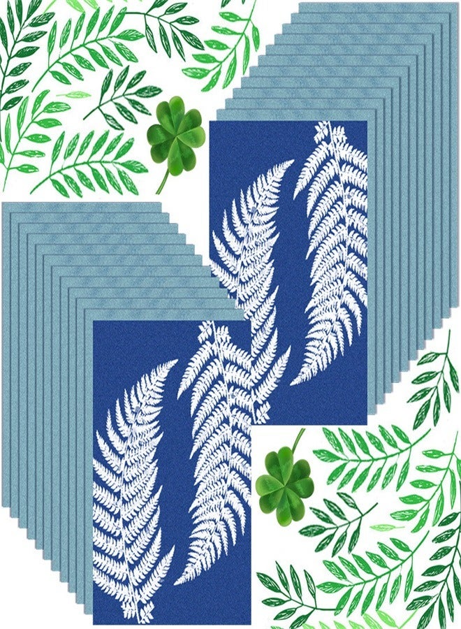 50 Pcs Cyanotype Paper Sun Print Paper Kit High Sensitivity Nature ...