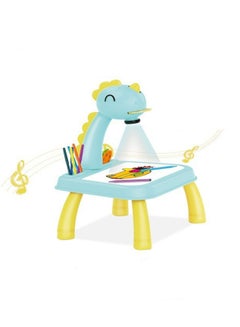 Generic Blue Dinosaur Projection Table, Children'S Drawing Projector ...