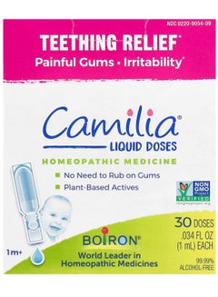 Boiron Camilia Teething Drops for Daytime and Nighttime Relief of ...
