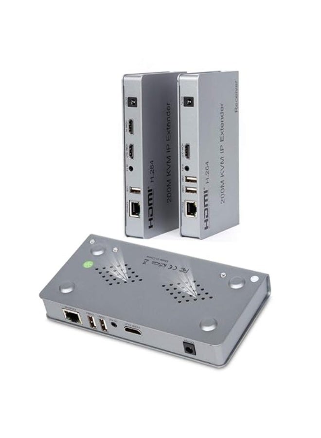 HDMI KVM HDMI Extender Over IP – 200M Full HD 1080P – USB Keyboard ...