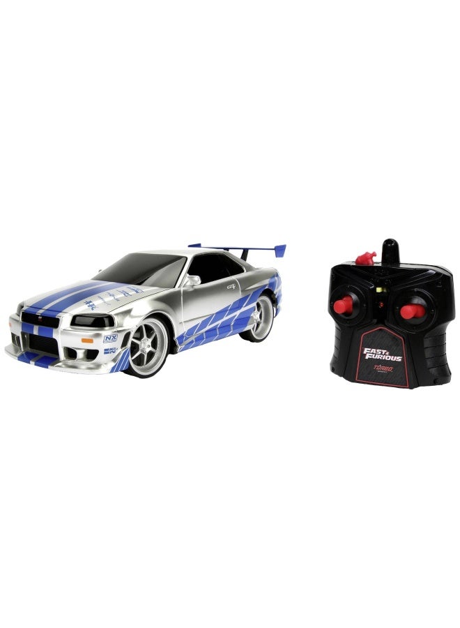 JADA Jada Fast & Furious Brian's Nissan Skyline GT-R Remote Control Car ...