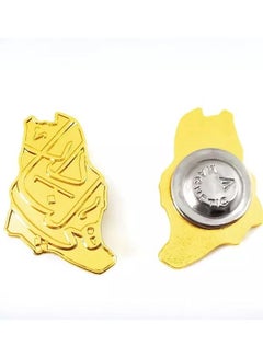 Khaisha Saudi 92 National Day Brooch Gold Color KSA | Riyadh, Jeddah