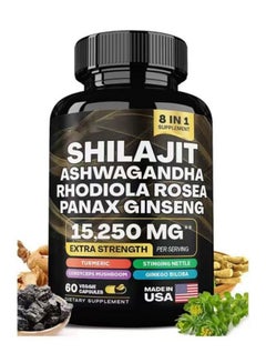Shilajit RX 9000MG Pure Himalayan Shilajit, 2000MG Ashwagandha Energy ...