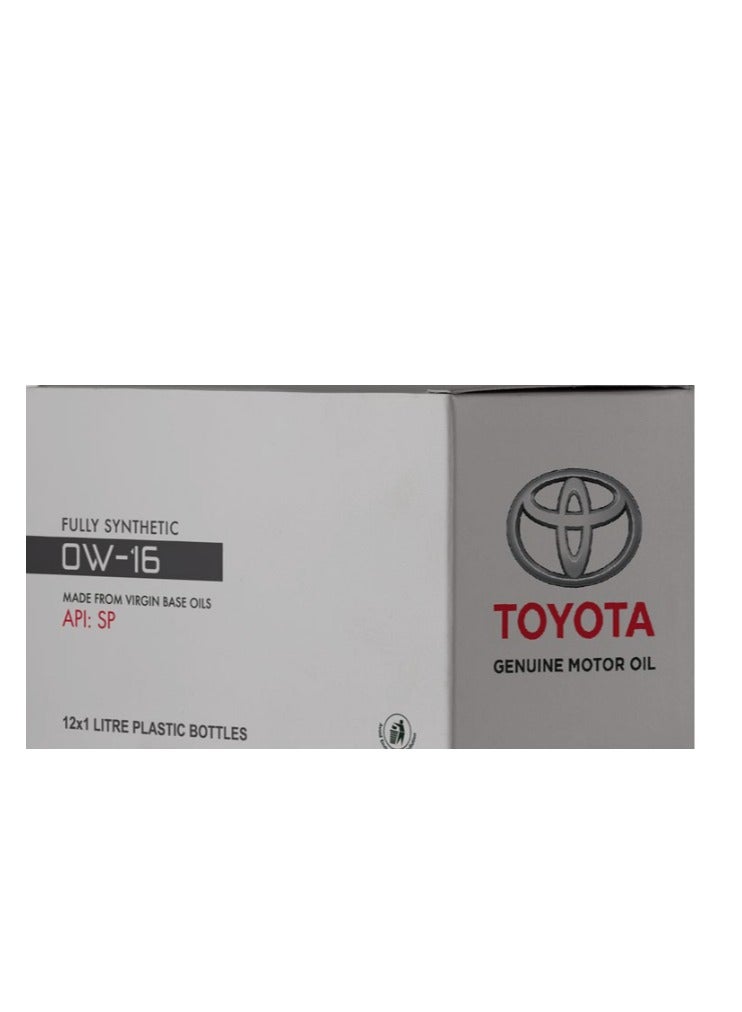 TOYOTA Genuine Toyota 0W-16 Hybrid Oil - Fully Synthetic for Economical ...