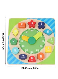 Generic Wooden Blocks Clock, Educational and Fun Time Learning Toy ...
