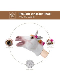 Yolococa Yolococa Unicorn Puppet Hand Puppets Realistic Soft Latex ...