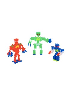 Plus-Plus 170-Piece Mini Neon Robots Building Blocks 3+ Years UAE ...