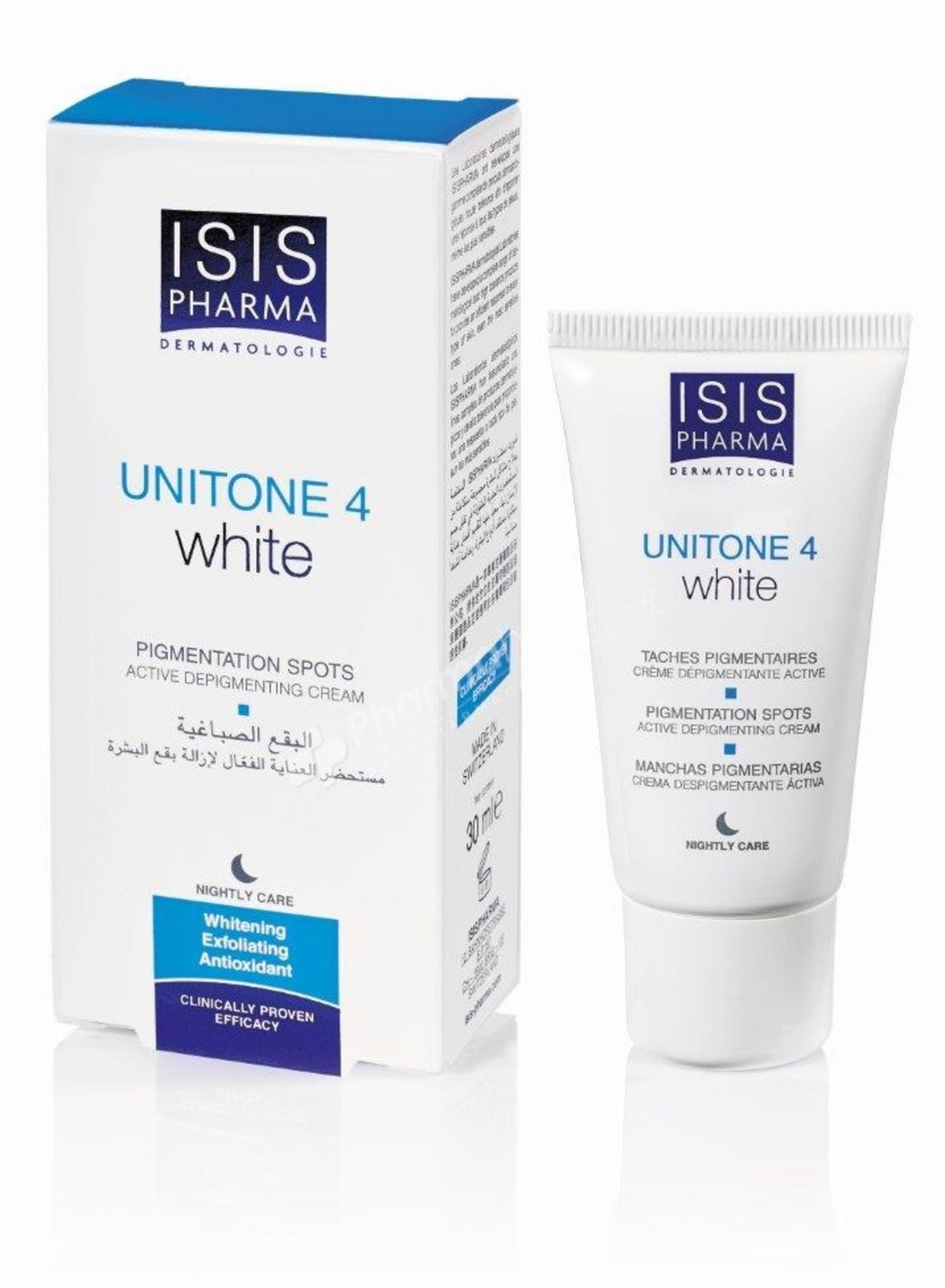 ISIS PHARMA Unitone 4 White Pigmentation Spots Skin Whitening Cream ...