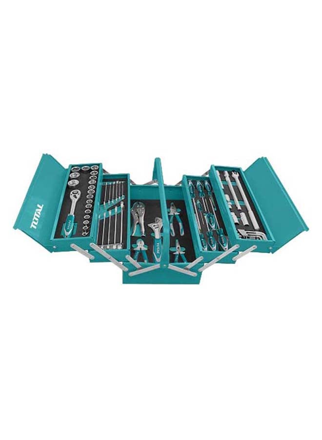 TOTAL 59-Piece Tool Chest Set Teal/Silver | Best Price KSA | Riyadh, Jeddah