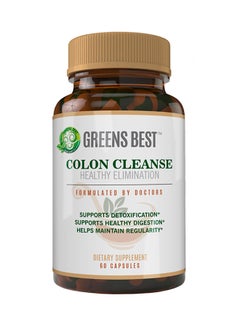 GREENS BEST Colon Cleanse Healthy Elimination 60 Veggie Capsules UAE ...