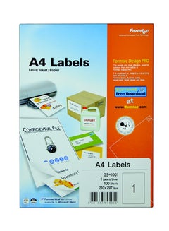 Formtec 100 Sheets Label White | Best Price UAE | Dubai, Abu Dhabi