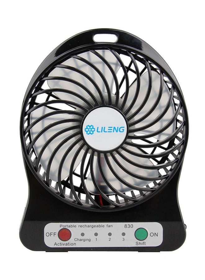 oem Summer Mini 3 Gear Speed Rechargeable USB Fan 261.53727337.17 Black ...