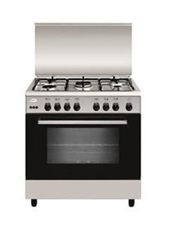 GLEM 5-Burner Freestanding Gas Cooker AL857GI/FST Silver/Black UAE ...