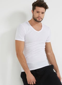 BYC V Neck Short Sleeve Inner T-Shirt White UAE | Dubai, Abu Dhabi