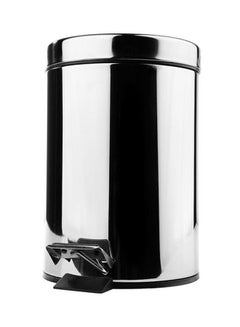 Generic Metal Step Dustbin Silver 5Liters UAE | Dubai, Abu Dhabi