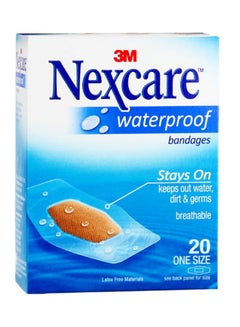 3M Pack Of 20 Waterproof Bandages Strips UAE | Dubai, Abu Dhabi
