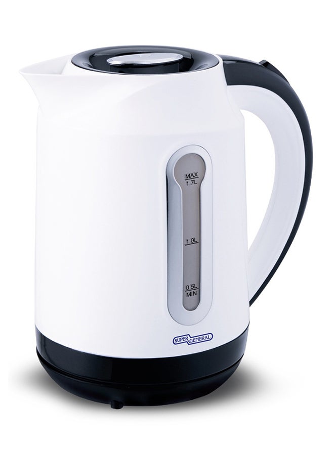 SUPER GENERAL Electric Kettle 1.7L 1.7 L 2200.0 W SGK170P White/Black ...